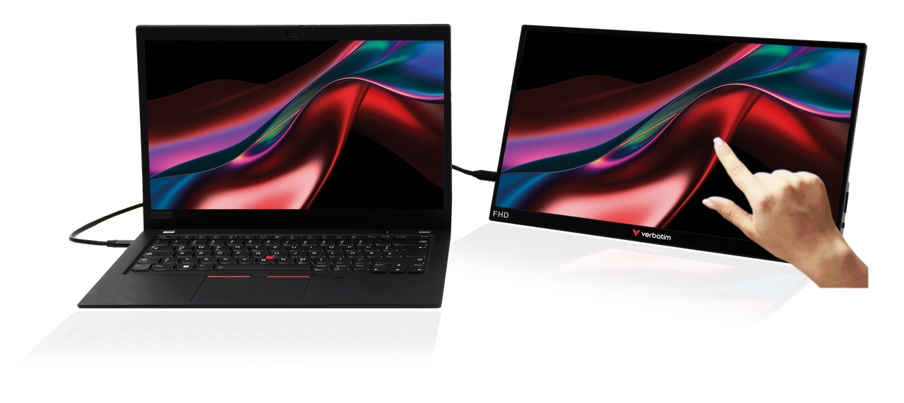 PMT-15 Portable Touchscreen Monitor | 15.6" display | Verbatim